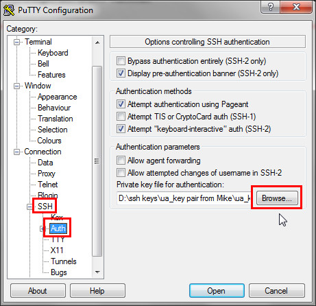 SSHトンネルを通してのDatabase Cloud Service (DBaaS)インスタンスへの接続